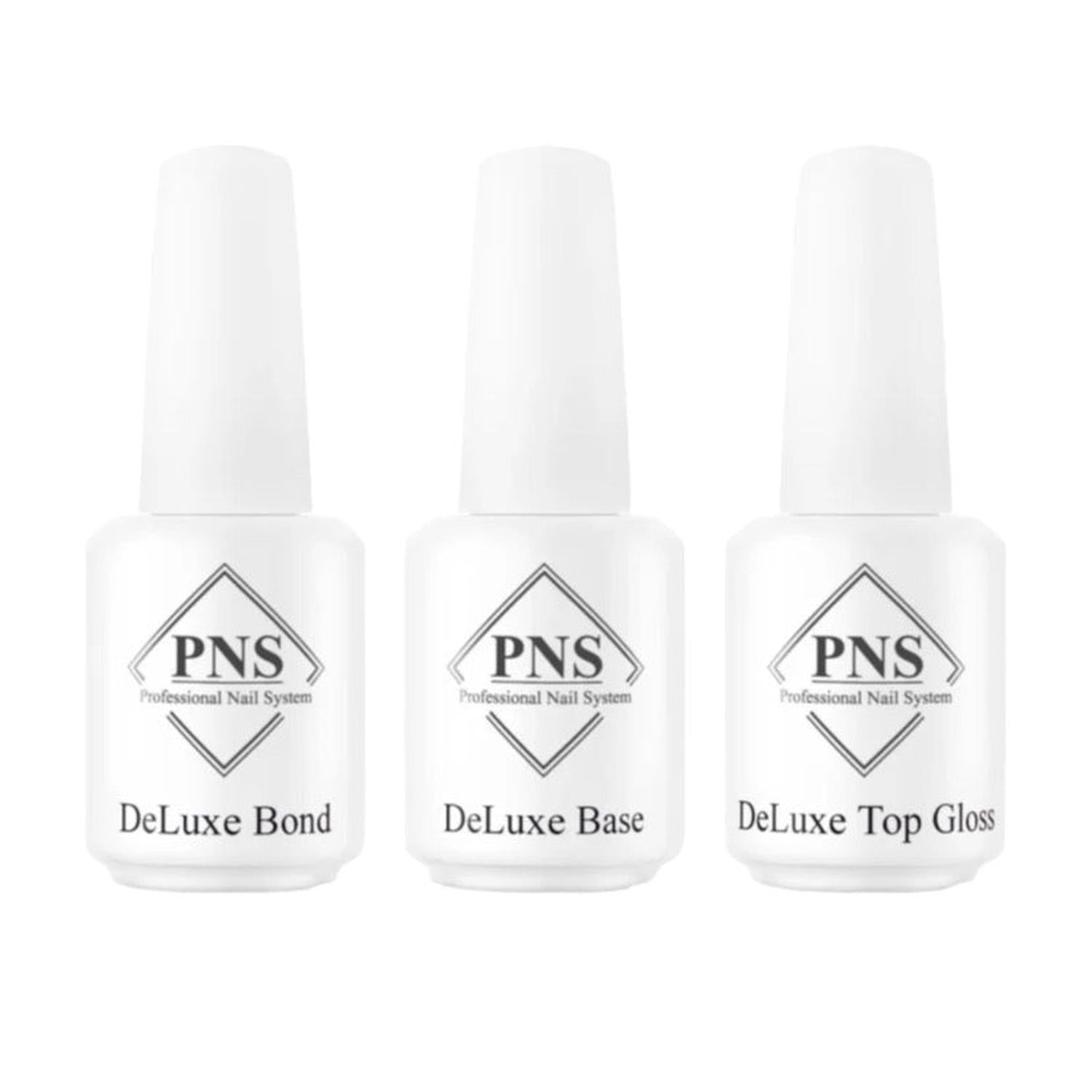 PNS DeLuxe Trio Combi: Bond | Base | Top Gloss – Professionails by Nikki